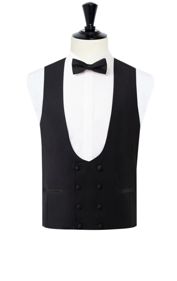 Zwart 2 delig smoking, smoking hemd, gilet, smoking schoenen & strik ...