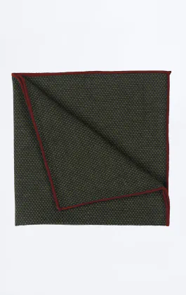 Groene geweven pochet | Dobell