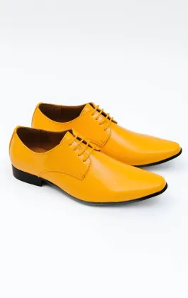 Gele moderne lakschoenen | Dobell
